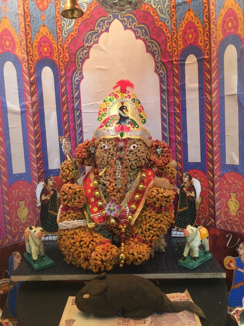 Home Made Eco Friendly Ganesh Idol using Wheat. | Ganapati Bappa Morya