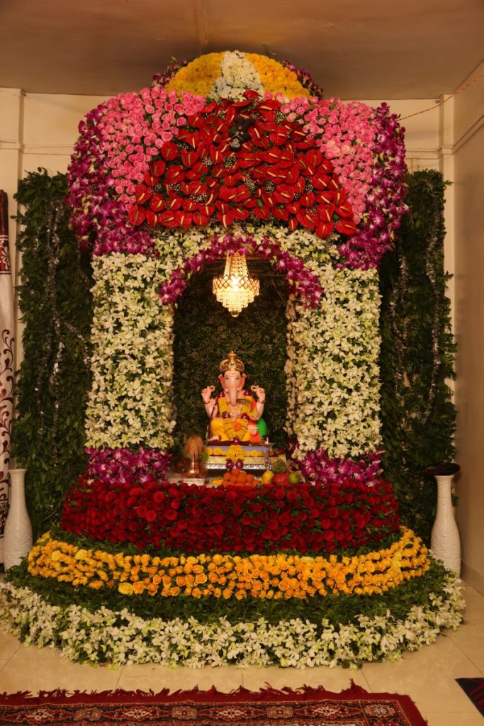 Ganpati Flower Temple | Ganapati Bappa Morya